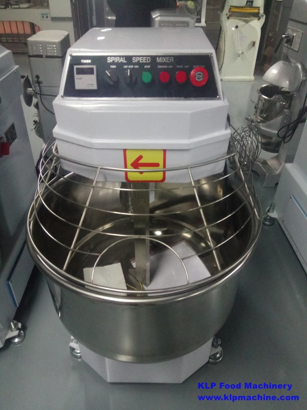 120L 50kg Double Speed Spiral Dough Mixer Bakery Industrial Bread Kitchen Mixer Dough Kneading ...